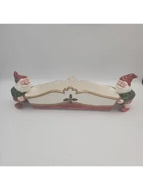 Fitz and Floyd | Holiday | Fitz Floyd Christmas Elves Cracker Tidbit ...